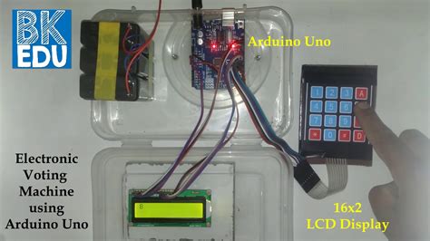 Electronic Voting Machine Using Arduino Uno Youtube
