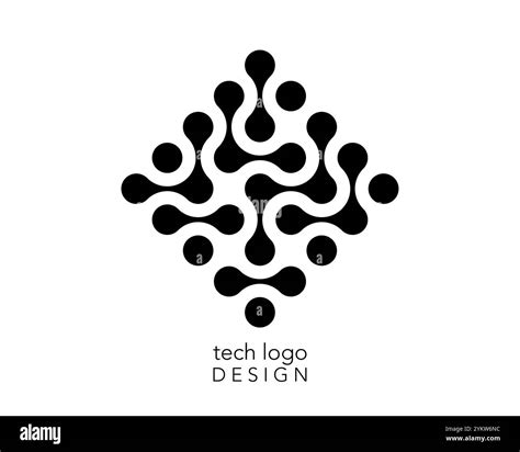 Technology Connection Logo Design Fluid Transition Sign Integration Abstract Symbol Vector