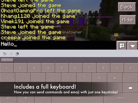 Pe Servers Custom Keyboard For Minecraft Pocket Edition By 57digital Ltd