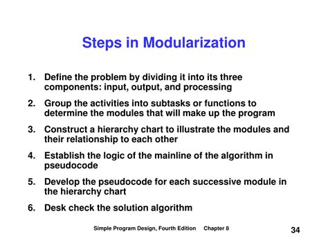 Ppt First Steps In Modularization Powerpoint Presentation Free