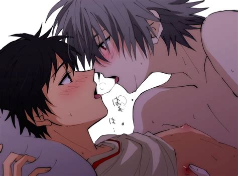 Ikari Shinji And Nagisa Kaworu Neon Genesis Evangelion Drawn By Tousok Danbooru