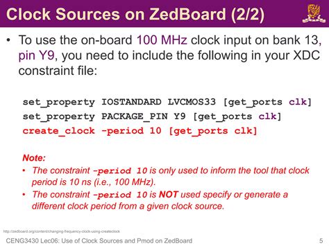Clock Sources On Zedboardpdf