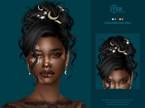The Sims Resource Celestial Hair Pins Sims Hair Ball Hairstyles