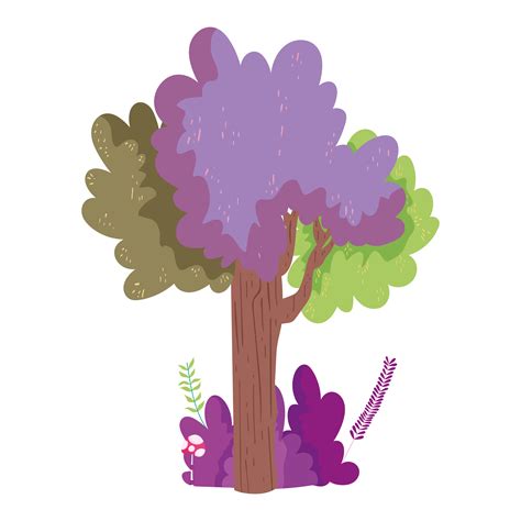 Tree Bush Leaves Foliage Vegetation Nature Icon Vector Art At Vecteezy