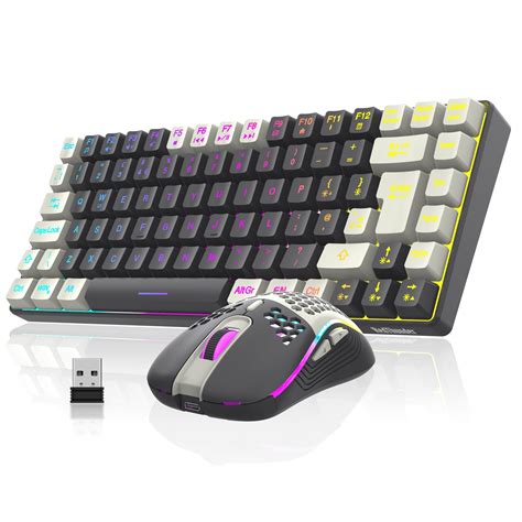 Buy RedThunder K84 75 Wireless RGB Gaming Keyboard And Mouse UK Layout 85 Keys TKL Ultra