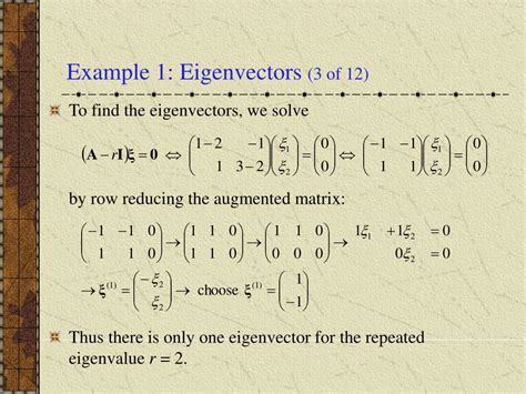 Ppt Ch 7 8 Repeated Eigenvalues Powerpoint Presentation Free Download Id 296070