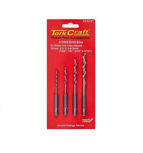 Tork Craft Hex Shank Drill Bit 4 Piece Set 2 5mm 3mm 4mm 5mm 2 Pack Leroy Merlin South Africa