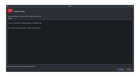 Error While Partitioning Endeavouros Endeavouros Installation