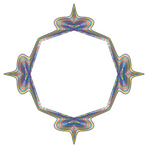 Download Ff0000 Prismatic Waves Frame 3 Svg Freepngimg