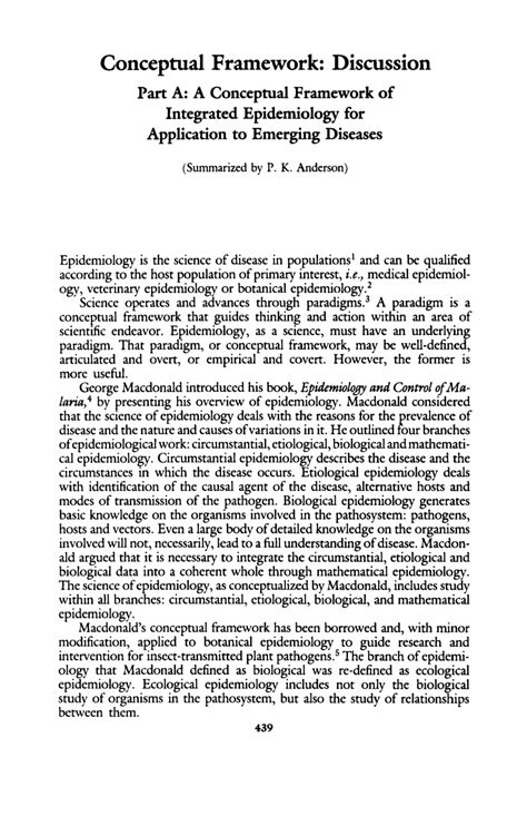 Pdf Conceptual Framework B The Possibilities Of An Integrated