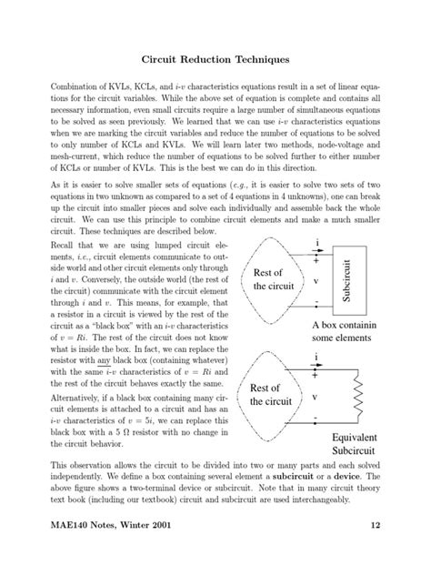 circuit reduction pdf series and parallel circuits electrical