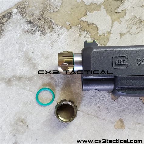 Glock Thread Protector 9mm 1 2 28 Tpi Fluted Thread Protector Fde Tan