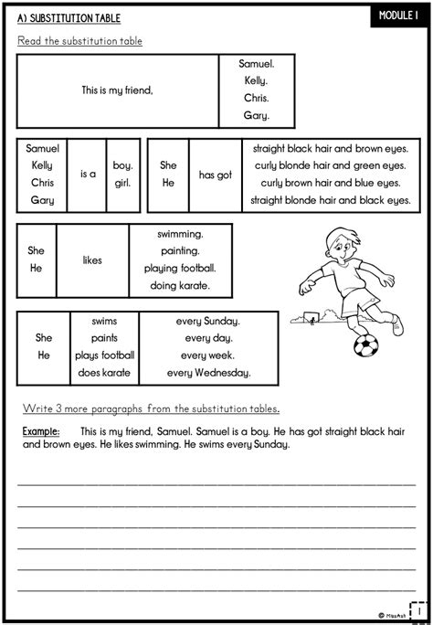 ASH THE TEACHER Year 3 Step By Step Writing Module Part 1