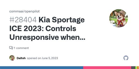 Kia Sportage Ice 2023 Controls Unresponsive When Disengaging With