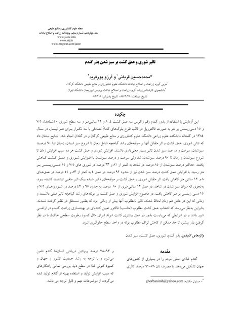 Pdf The Effect Of Salinity And Sowing Depth On Wheat Seed Emergence
