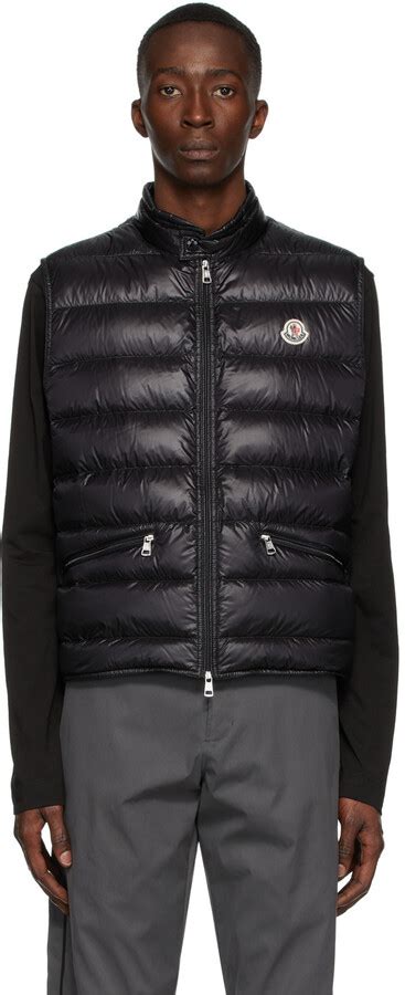Moncler Black Down Gui Vest Shopstyle Outerwear