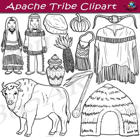 Apache Tribe Clipart By I 365 Art Clipart 4 School Tpt