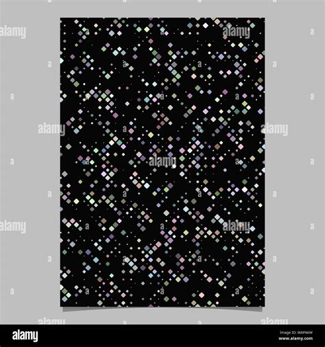 Colorful Geometric Rounded Square Pattern Background Brochure Template Vector Design Stock