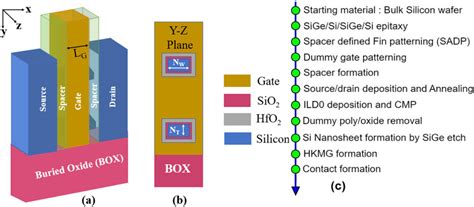 A 3d View Of Nsfet B 2 D Cross Sectional View Of Nsfet In Y Z Plane Download Scientific