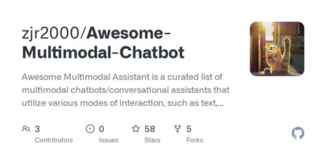 Github Zjr2000awesome Multimodal Chatbot Awesome Multimodal