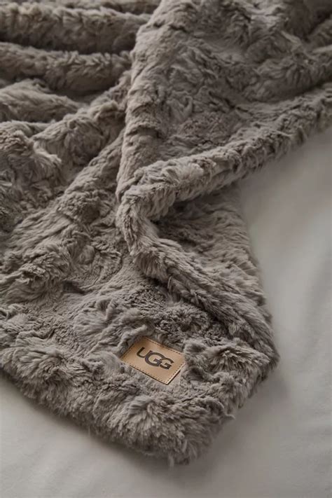 Ugg Adalee Faux Fur Throw Blanket Urban Outfitters