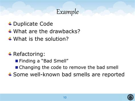 Refactoring Code By Clean Code Rules Ppt