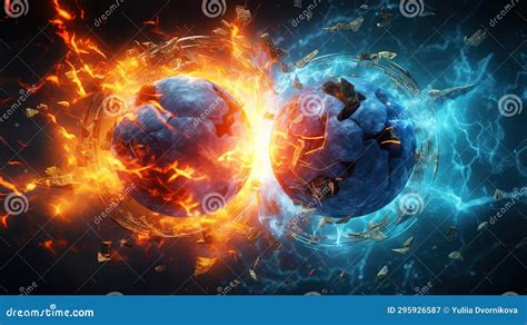 Subatomic Proton Particle Collision Nuclear Fusion Concept Stock Image Image Of Atom Plasma