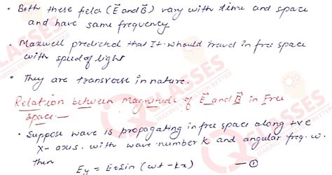 Class 12 Isc Physics Important Notes Chapter Electromagnetic Waves