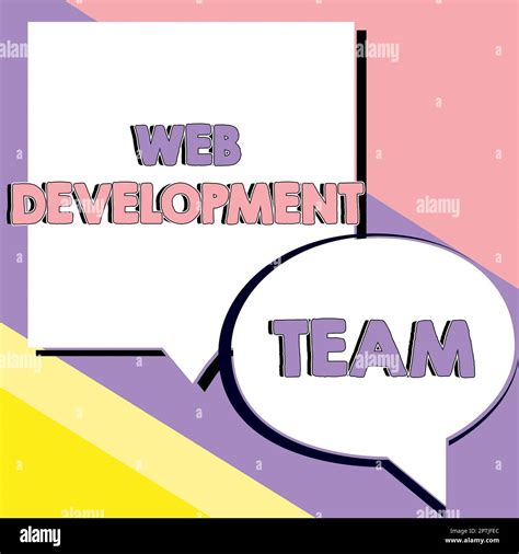 Writing Displaying Text Web Development Team Business Concept In