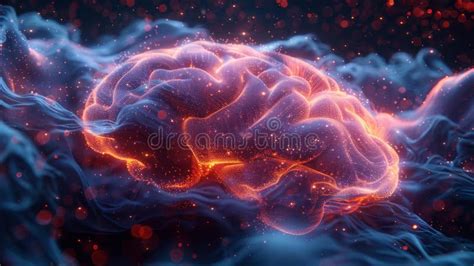 Glowing Neural Network Visualization Generative Ai Stock Illustration Illustration Of Neural