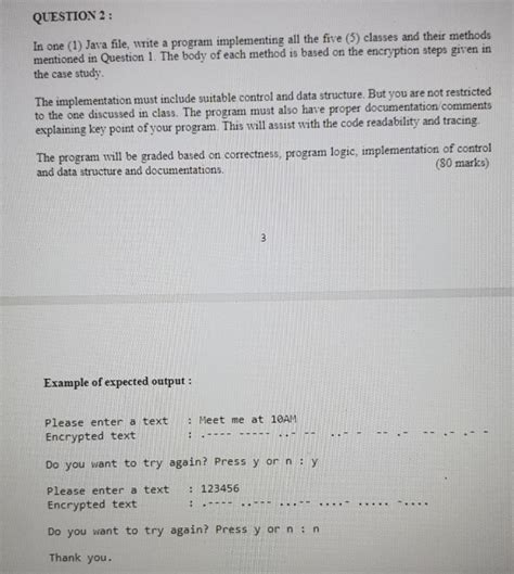question 2 in one 1 java file write a program