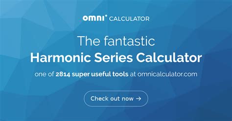 Harmonic Series Calculator