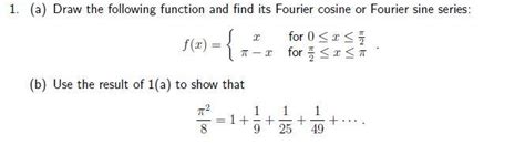Solved A Draw The Following Function And Find Its Chegg Com