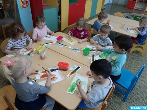 Конспект по рисованию красками в первой младшей группе «Штанишки для мишки 1 фото