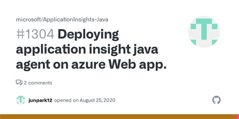 deploying application insight java agent on azure web app · issue