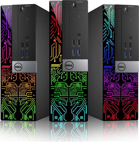 Refurbished Custom Built RGB Lights Gaming PC Dell OptiPlex Desktop Computer Intel Core I