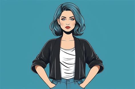 Hand Drawn Flat Design Shrug Illustration Premium Ai Generated Image