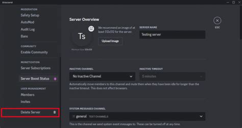 How To Delete A Server In Discord