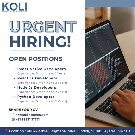 koli koliinfotech reactjs developerjobs hiring javascriptjobs… sangeeta koli 10 comments