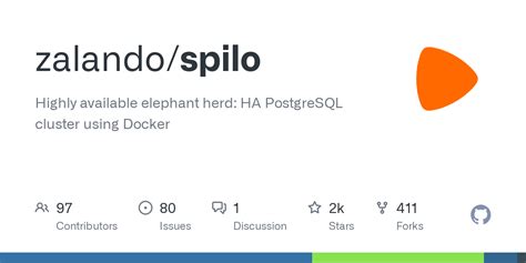 Github Zalandospilo Highly Available Elephant Herd Ha Postgresql