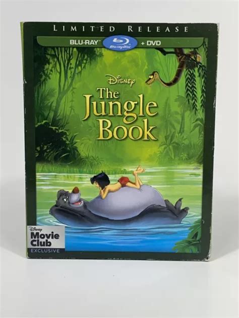 Disney The Jungle Book Disney Limited Blu Ray Dvd Slipcover No