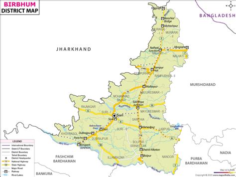 Birbhum District Map
