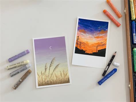 Class101 오일파스텔로 표현하는 봄 여름 가을 겨울