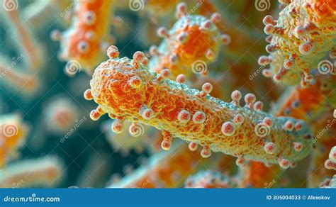 Vibrio Cholerae Bacteria Under A Microscope Ai Generated Stock Illustration Illustration Of