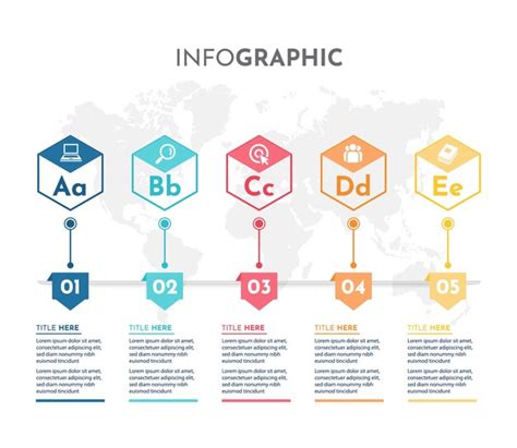 Premium Vector Infographic 5 Elements Web Design