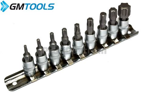 Torx Socket Set T10 T60 1 4 9pc Gm Tools Socket Wrenches Sockets Gm Tools Shop Online