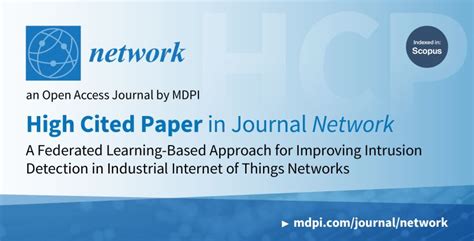 network mdpi on linkedin highlycitedpaper iot intrusiondetection
