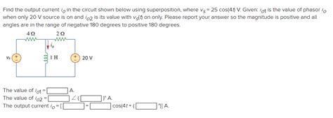 Solved Find The Output Current IO In The Circuit Shown Chegg Com