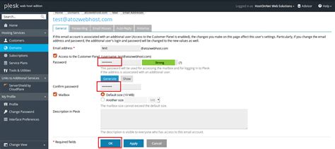 How To Change Email Account Password In Plesk HostOnNet
