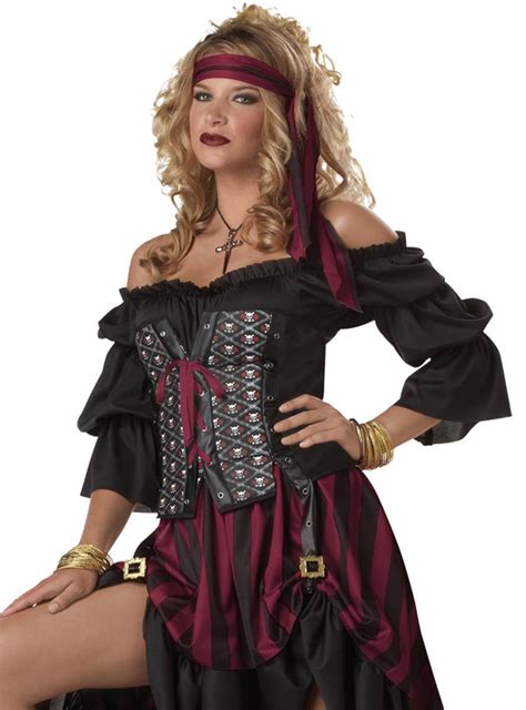 Deluxe Pirate Wench Womens Costume Dress Sexy Pirate Costume